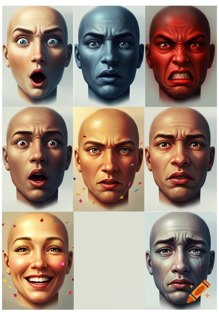 Man with malnutrition and distinctive features on Craiyon