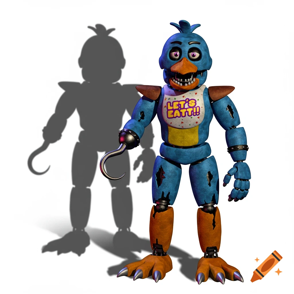Chica+fnaf+side+view created on Craiyon
