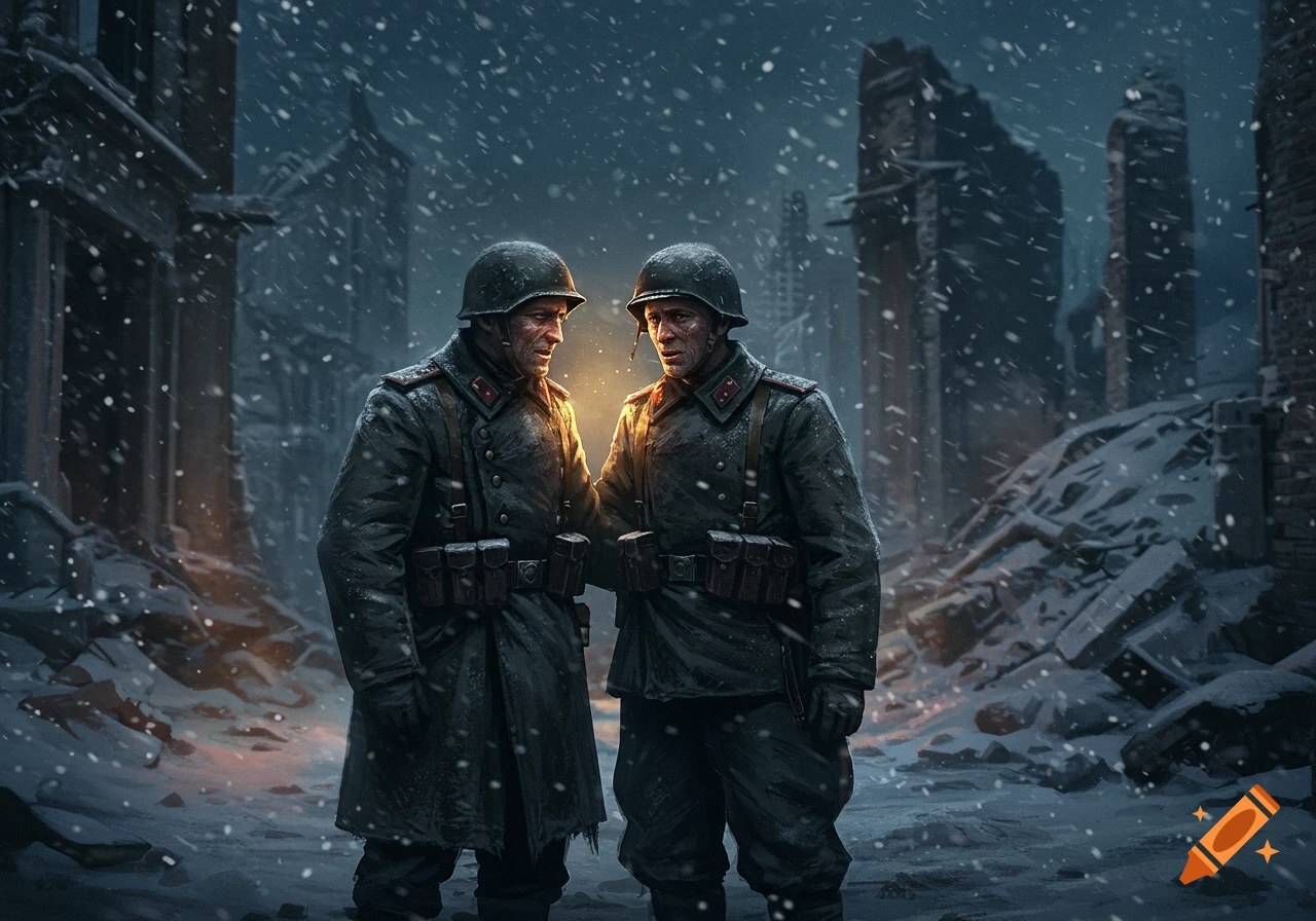 A dark, moody alleyway at night with a vibrant pink neon sign reading ...