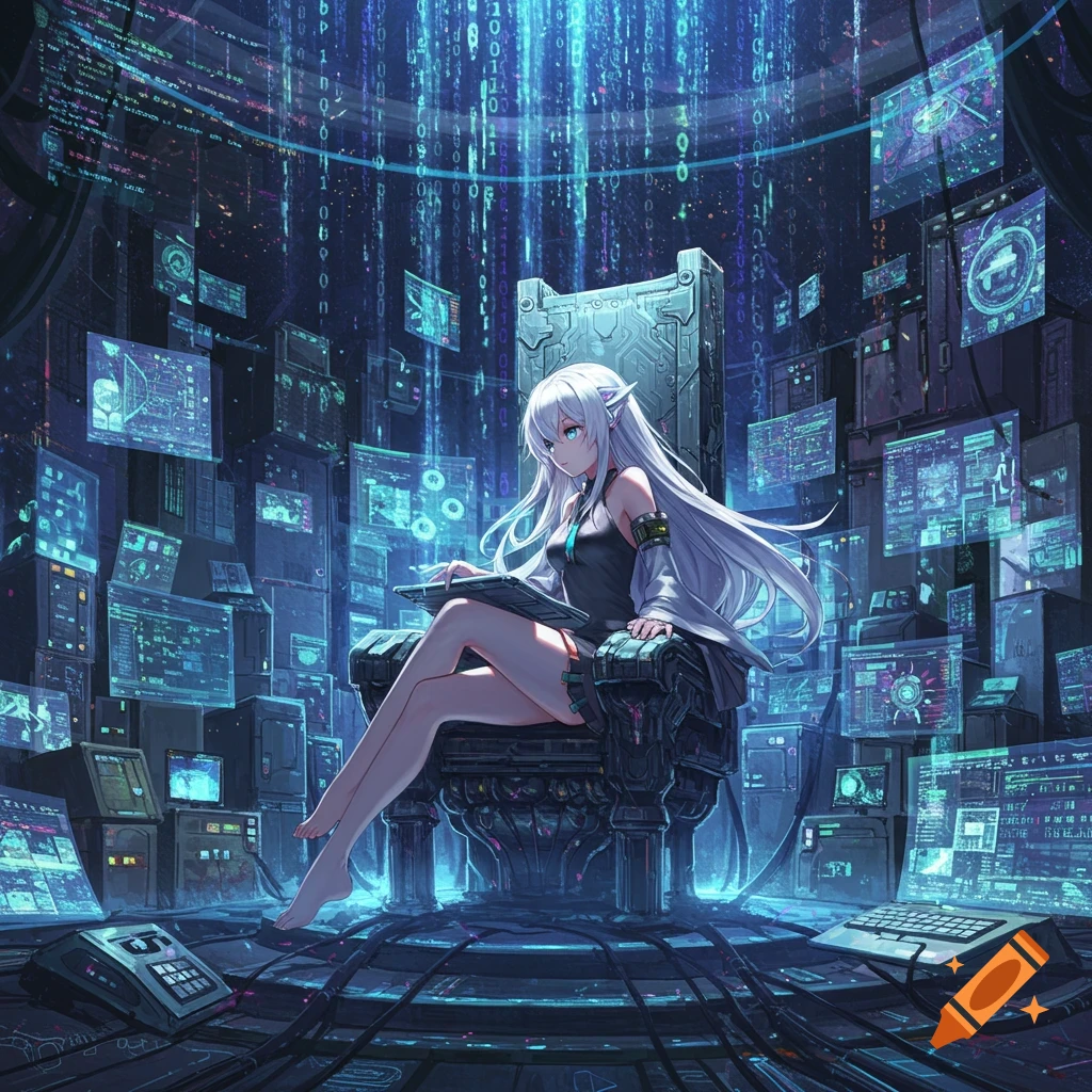 Anaxa+hsr+wallpaper created on Craiyon