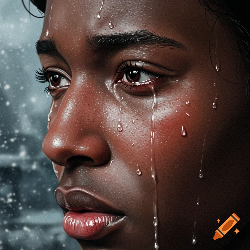 Crying Eye With Tears created on Craiyon