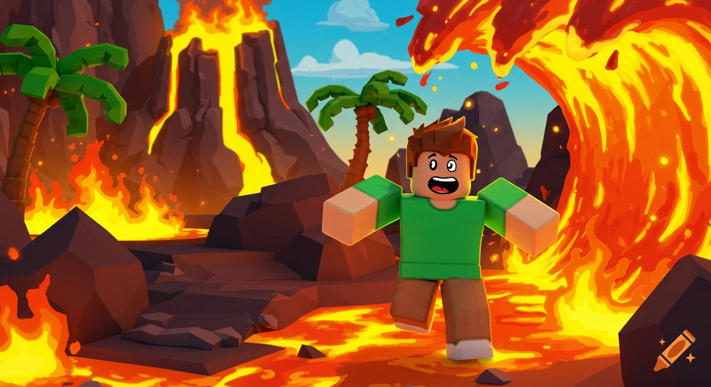 Roblox obby thumbnail on Craiyon