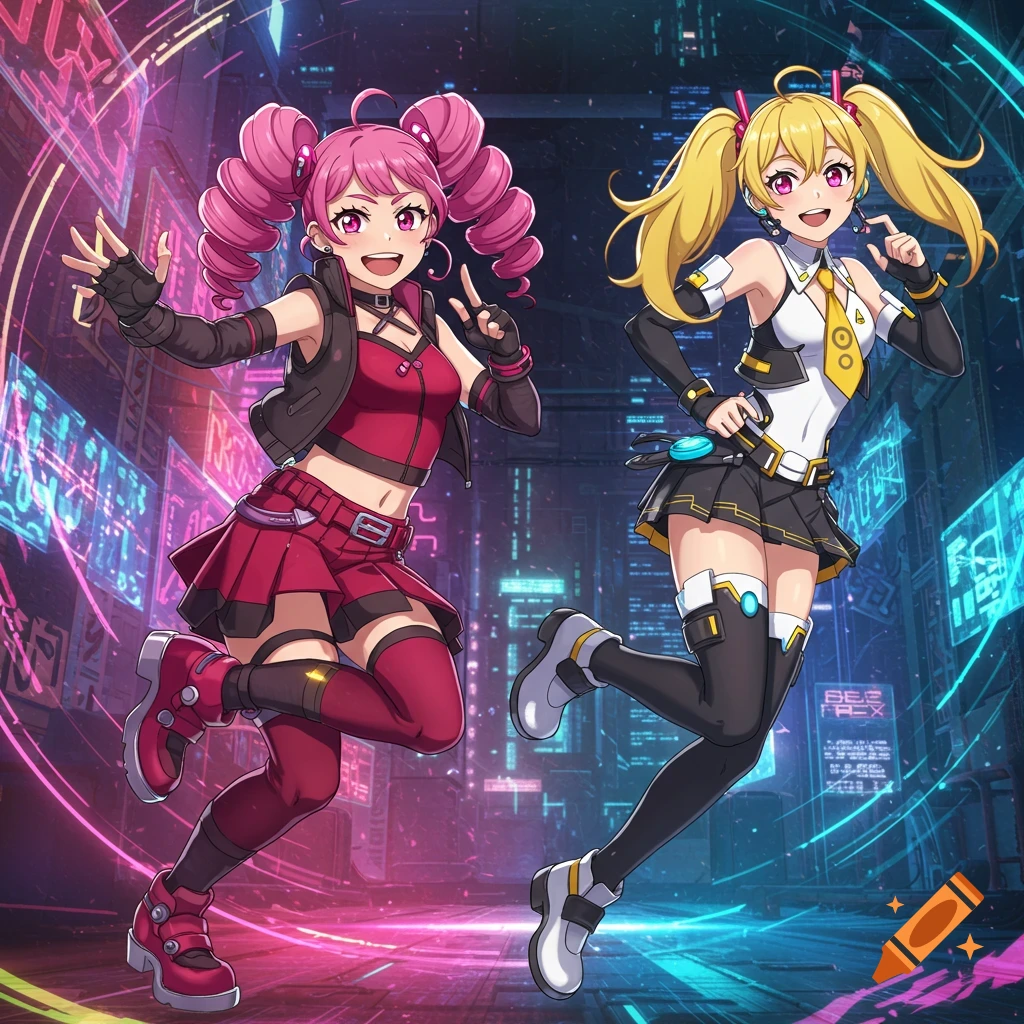 Beat+anime+girl created on Craiyon