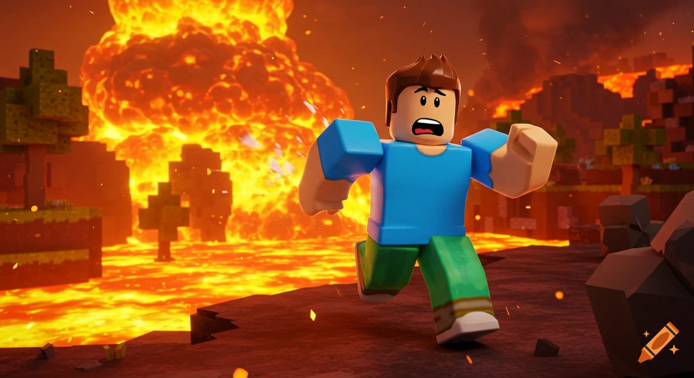 Roblox obby thumbnail on Craiyon