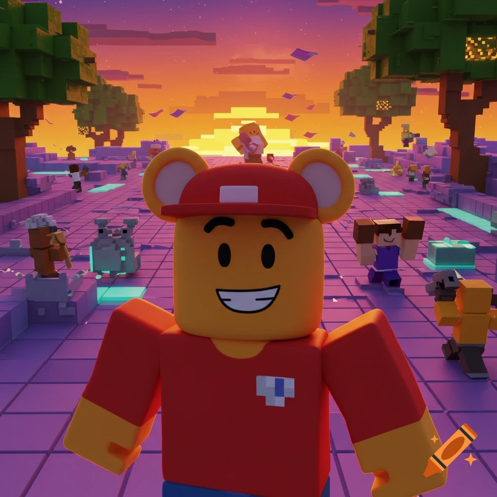 Roblox obby thumbnail on Craiyon