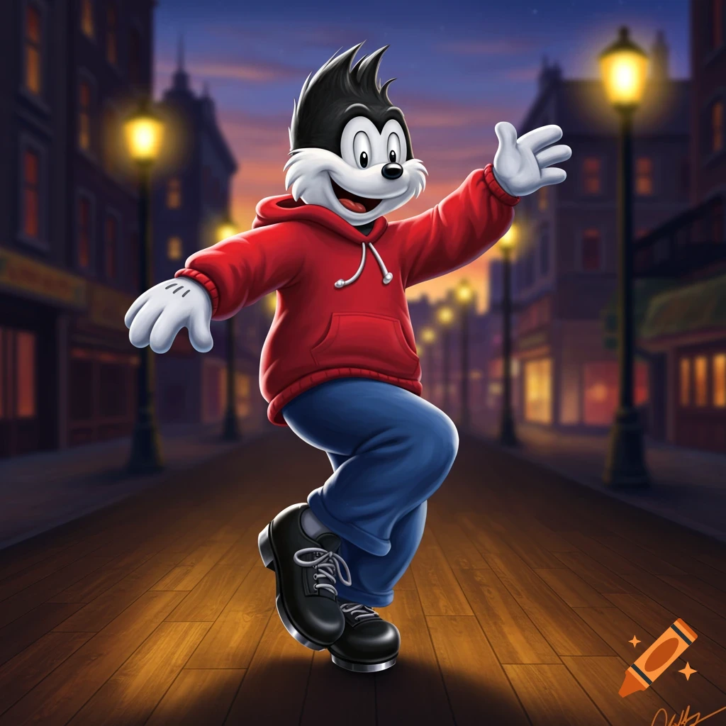 Felix the Cat comforts Casper the Friendly Ghost as they hug and cry on ...