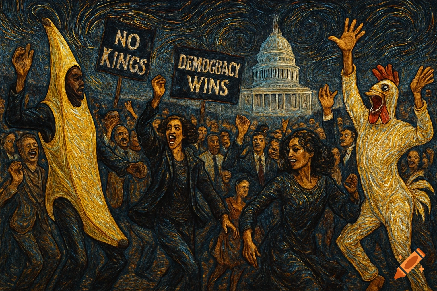 Photorealistic portrait of Donald Trump wearing a taco on his head with ...