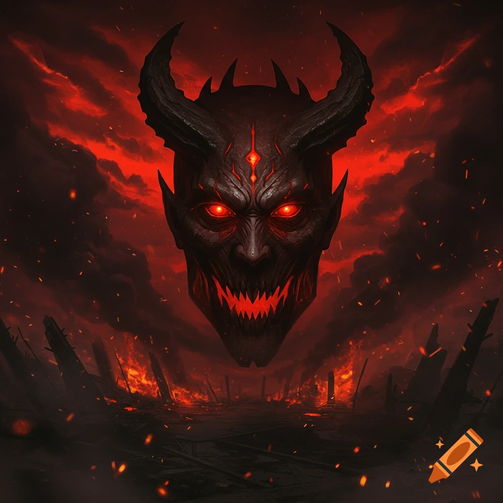 Devil+red+texture created on Craiyon