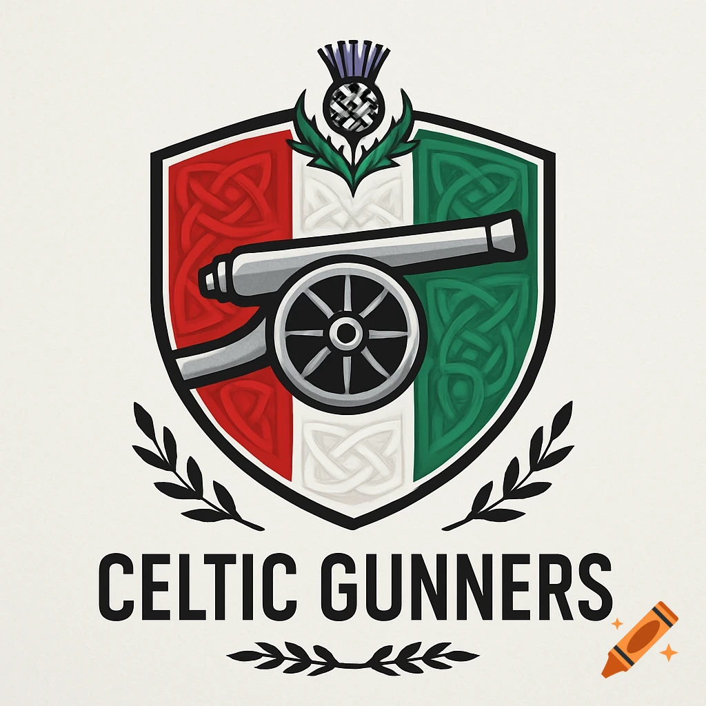 A shield-shaped logo with red, white, and green sections, featuring a ...