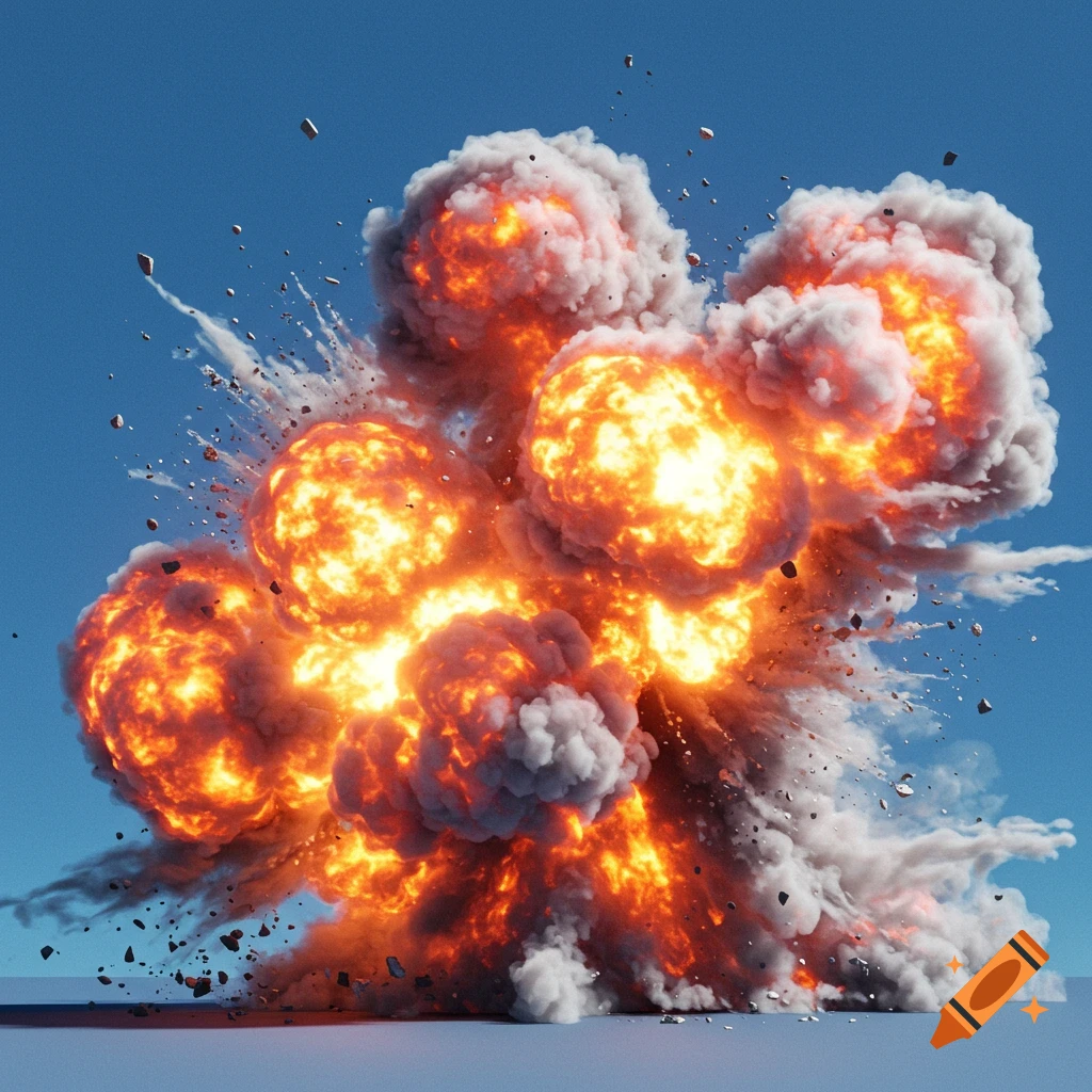 Black+and+white+drawing+ +nuclear+explosion created on Craiyon