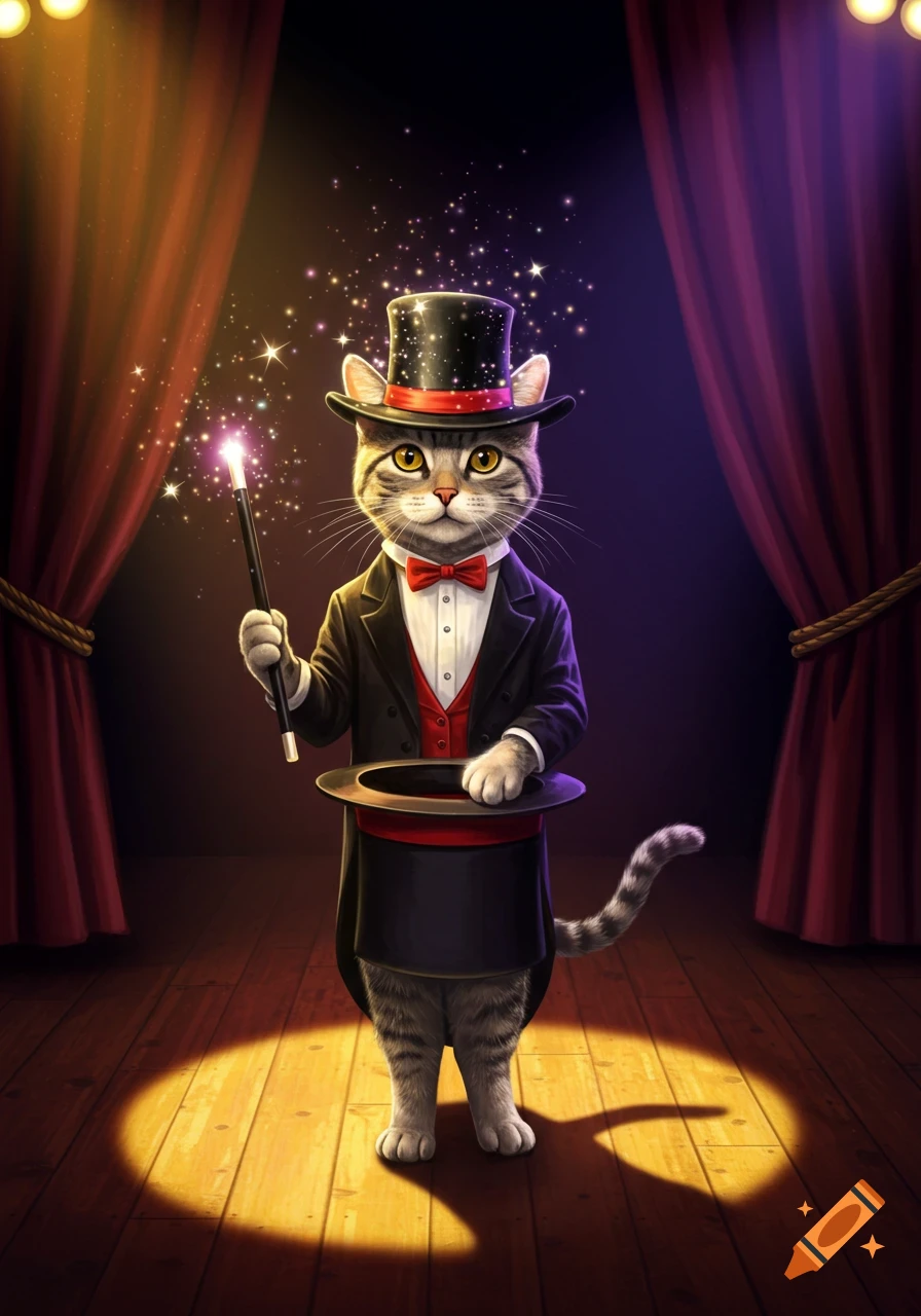 Fat rat with top hat and monocle on Craiyon