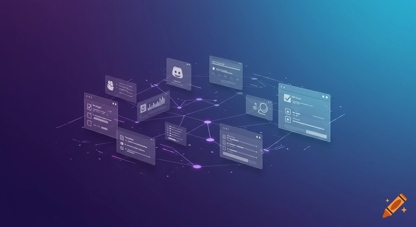 Glowing illustration of a laptop showing a file explorer with folders ...