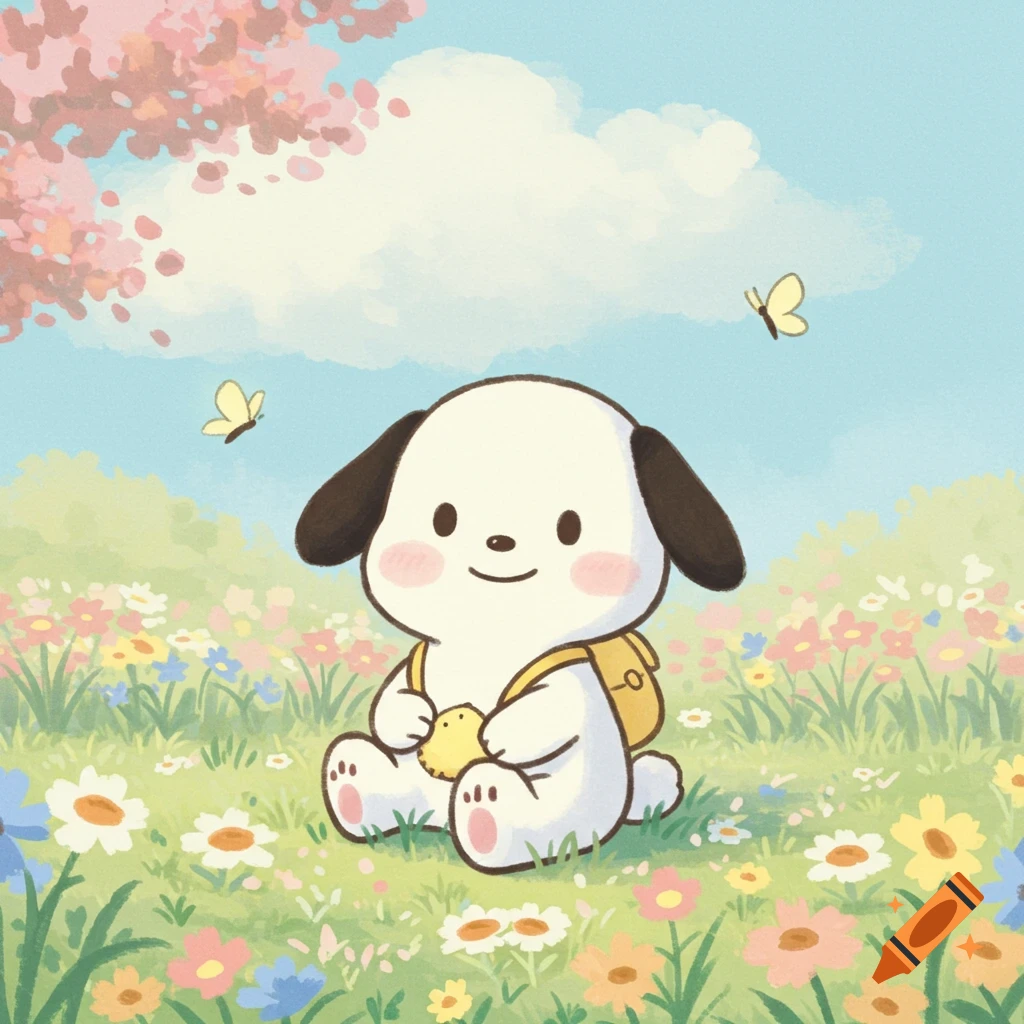 Cinnamoroll+mona+lisa created on Craiyon