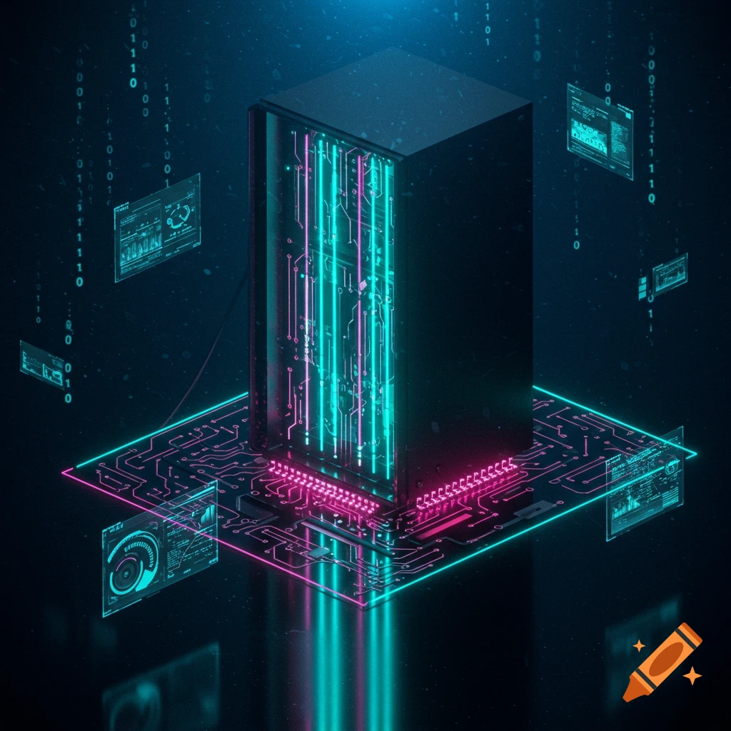 Why us for software company website on Craiyon