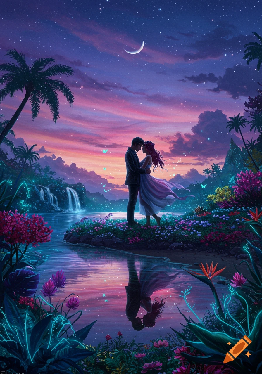 Romantic+drawing created on Craiyon