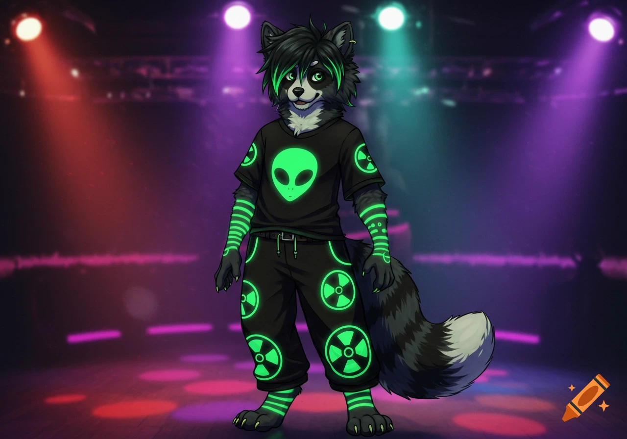 Speedo+fursuit created on Craiyon