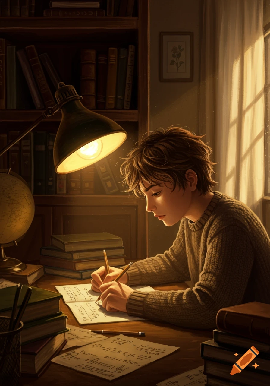 A background with some books and a library like behind on Craiyon