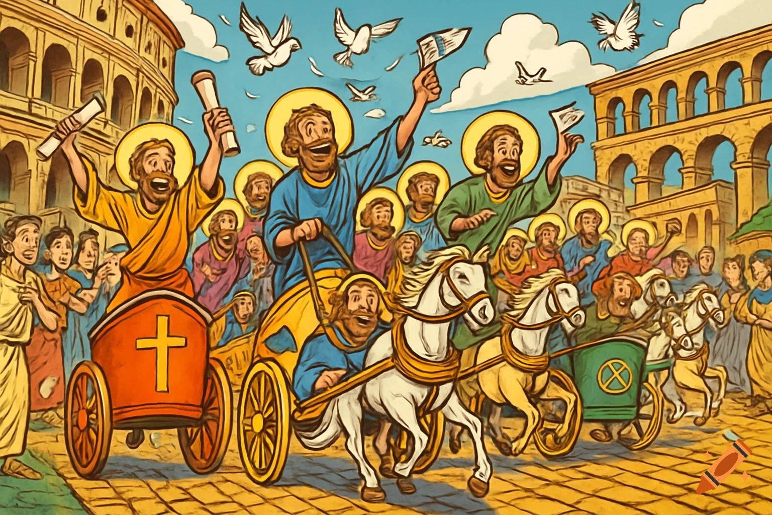 Clipart+of+church created on Craiyon