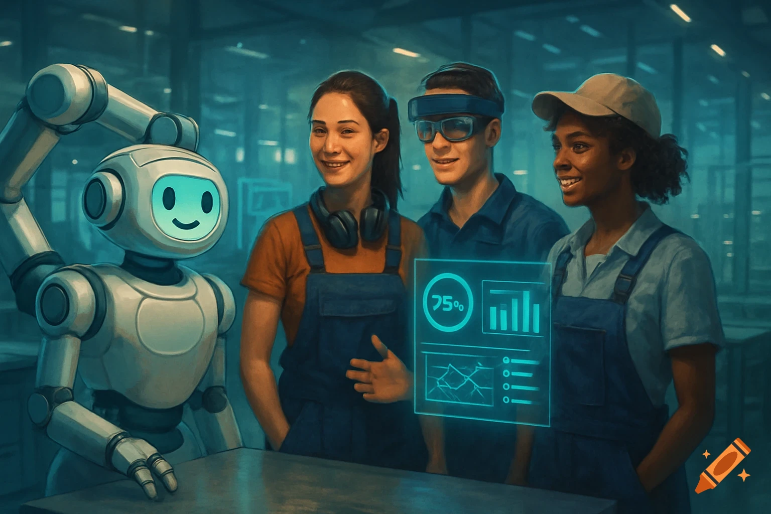 A bustling modern Chinese city square in vector style, with large ...