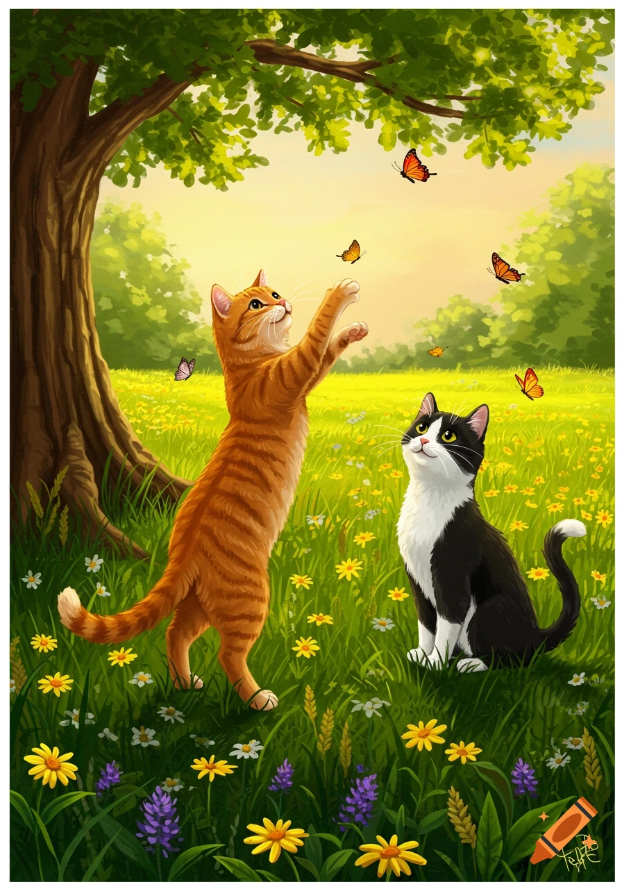 Creaze+cat created on Craiyon