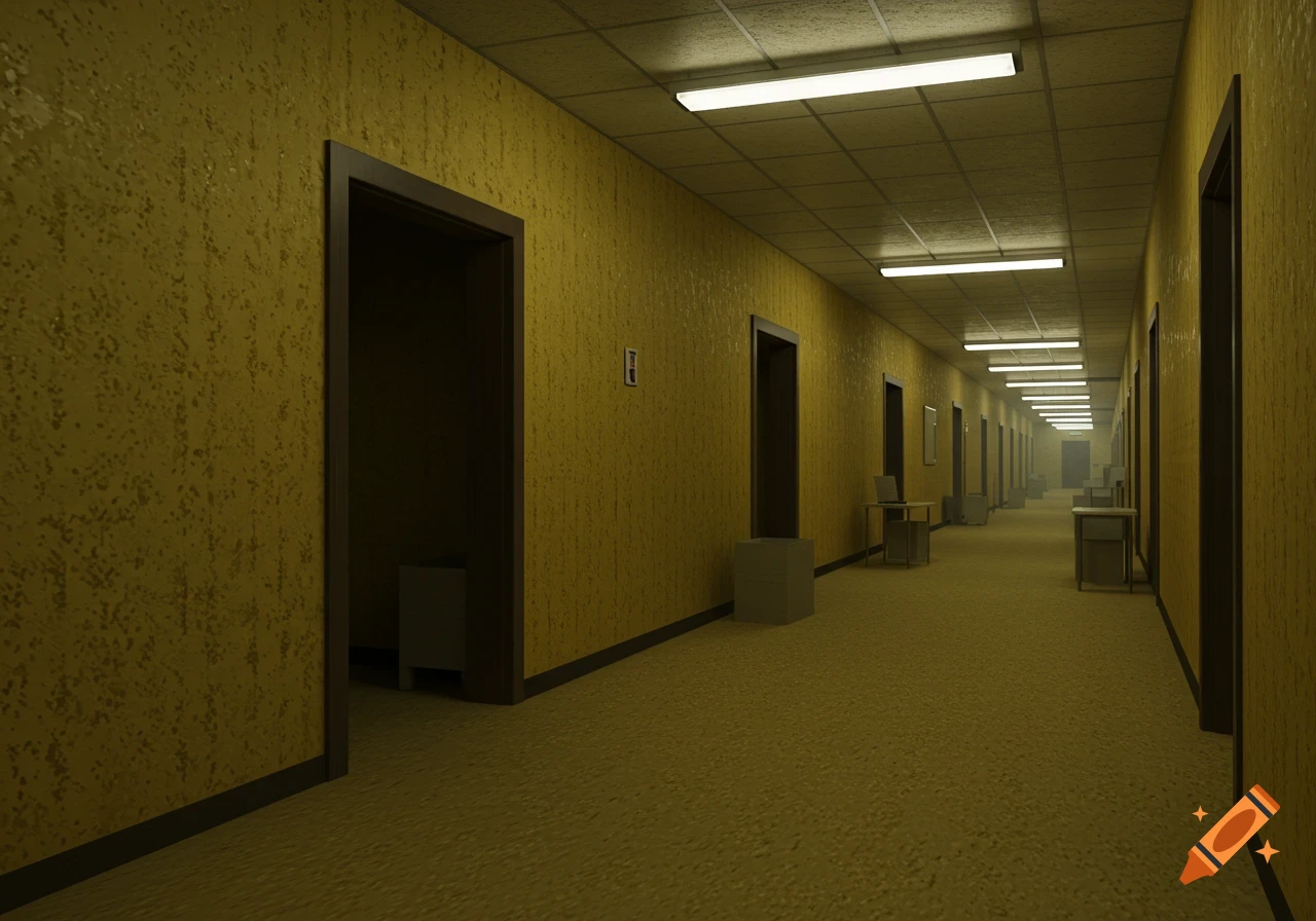 Skibidi+in+backrooms created on Craiyon