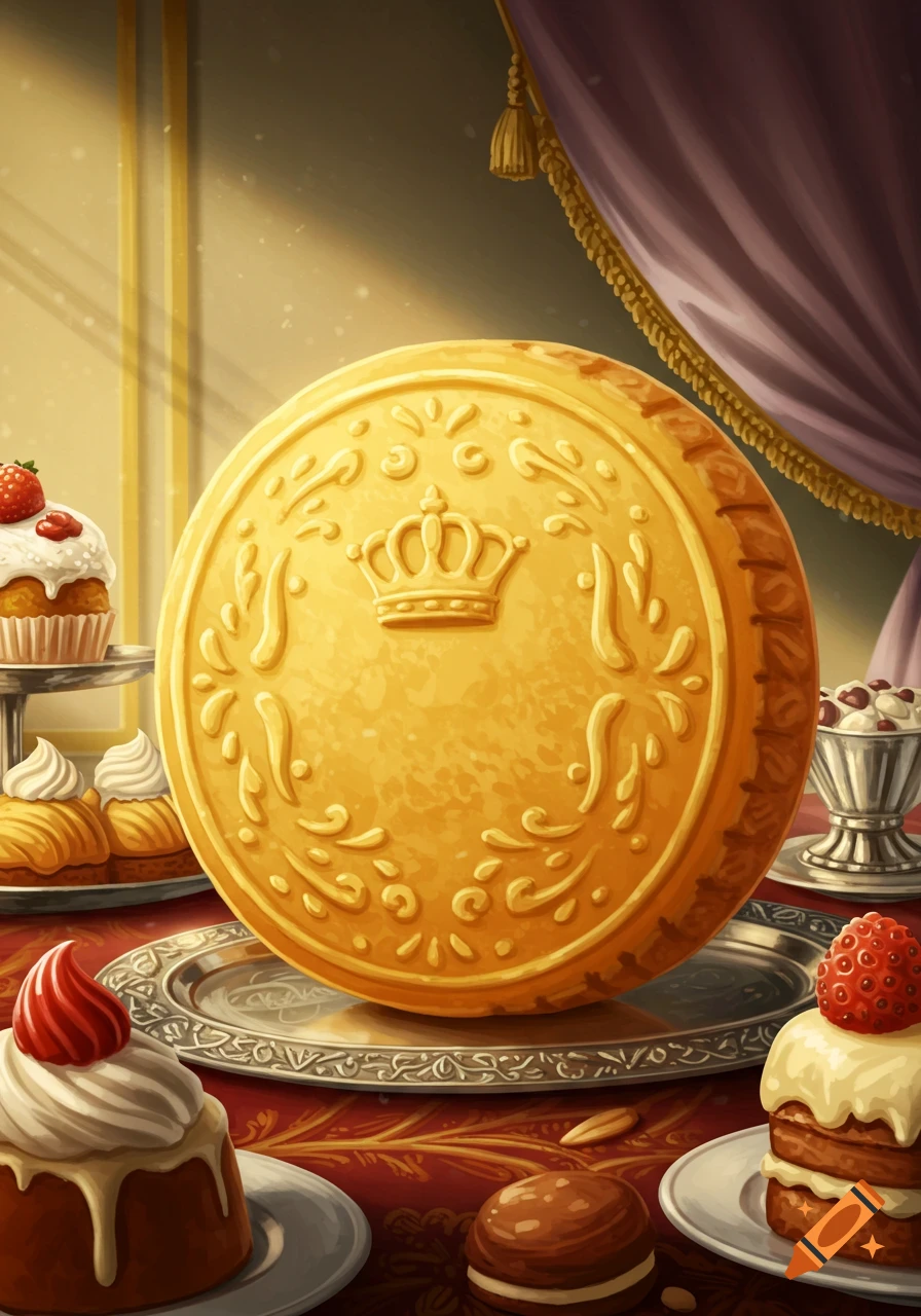 A vibrant 3-tier cake decorated with pink and yellow rosettes ...