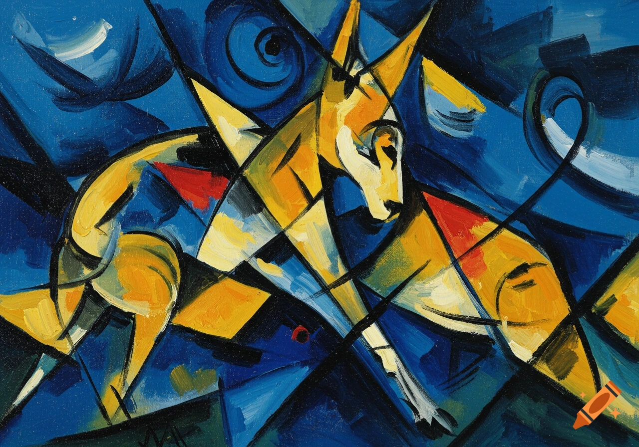 Ascending Kandinsky abstract art from 1929 on Craiyon