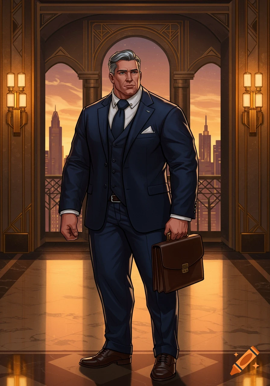 An illustration of an angry man in a suit trying to pull his foot out ...