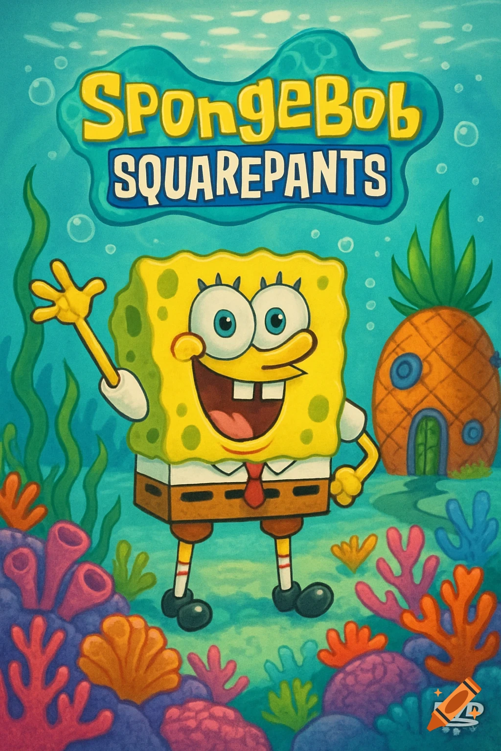 Spongebob+front+view created on Craiyon