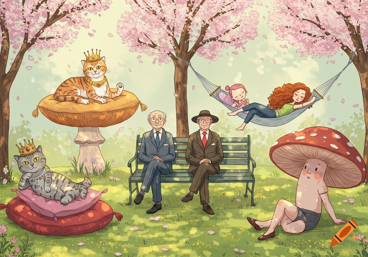 Cartoon illustration of Snufkin playing trumpet under a tree, with ...