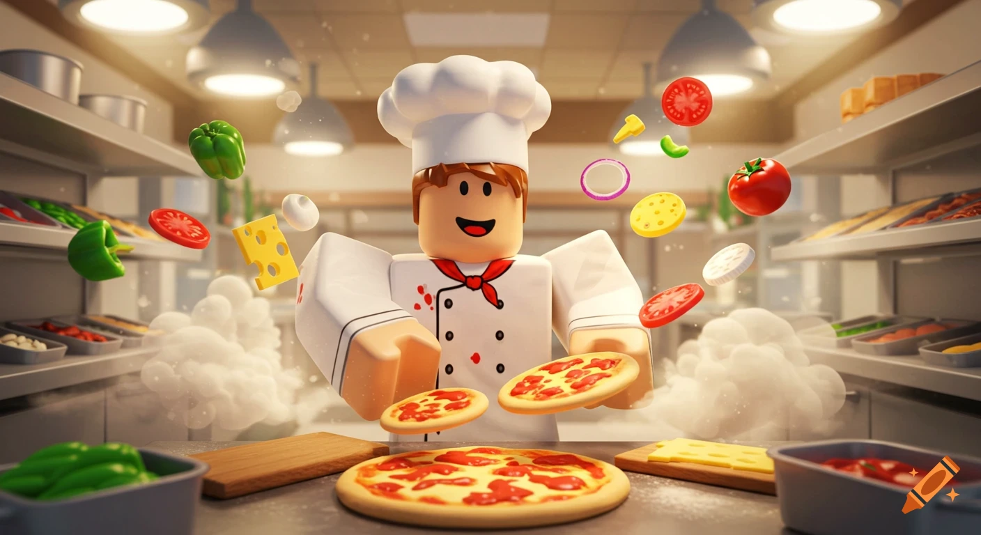 A stylized Roblox noob character with a peanut butter and jelly ...