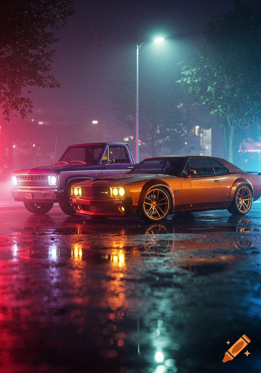 Hd+neon+chevy+wallpaper created on Craiyon