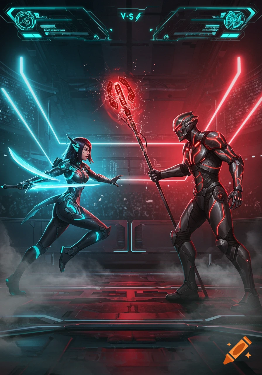 Santa and two elves ride a weaponized sci-fi sleigh pulled by ...