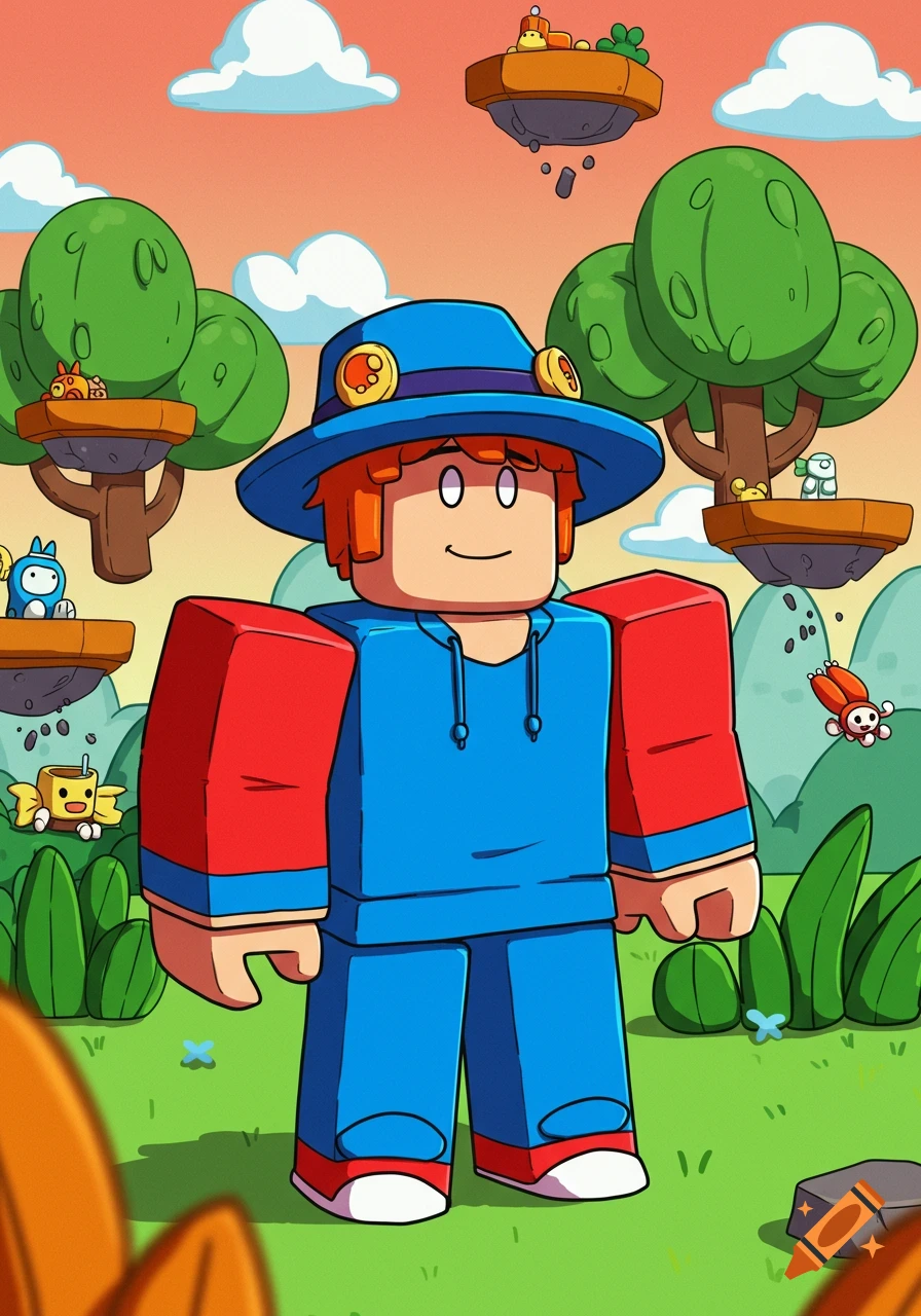 Ellernate+roblox+fan+art created on Craiyon