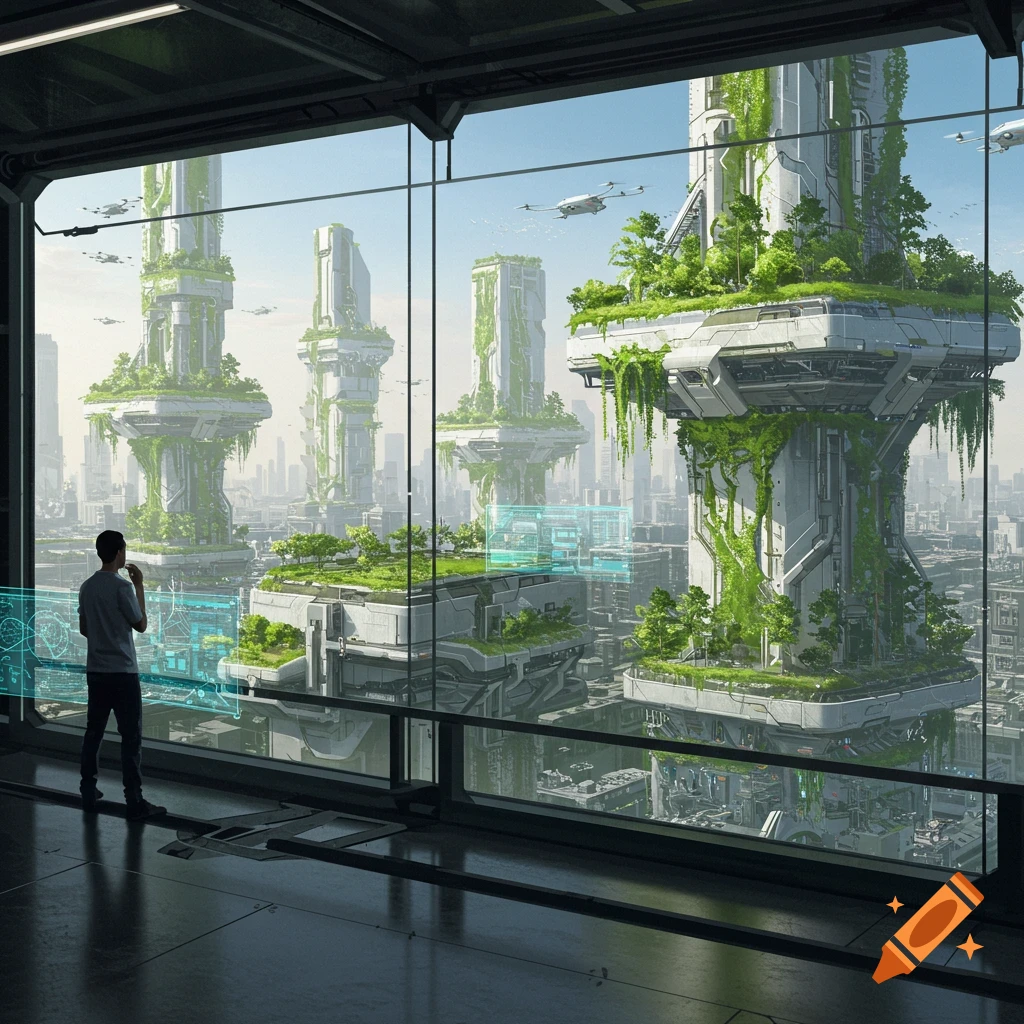 A 3x3 grid of diverse AI-generated images, featuring autumn landscapes ...