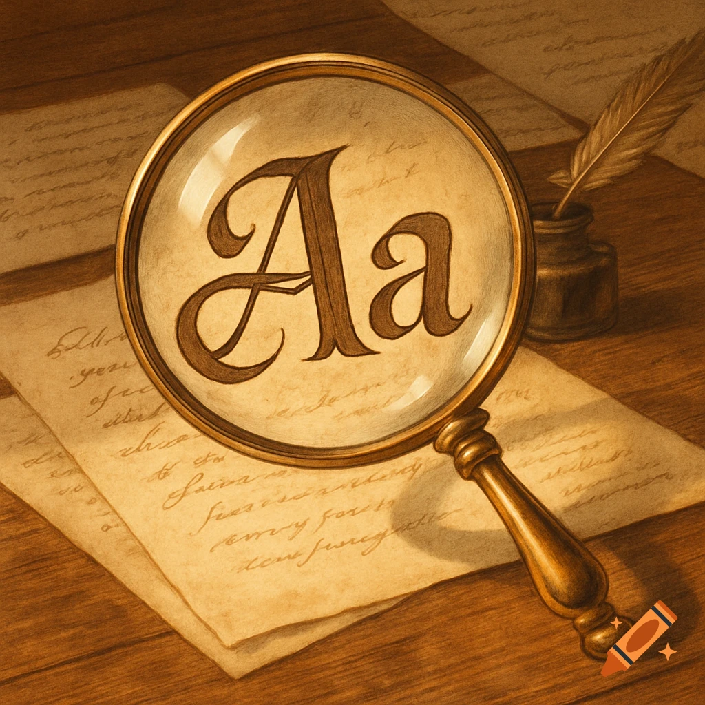 The phrase 'To be self evident' written in elegant, glittery silver ...