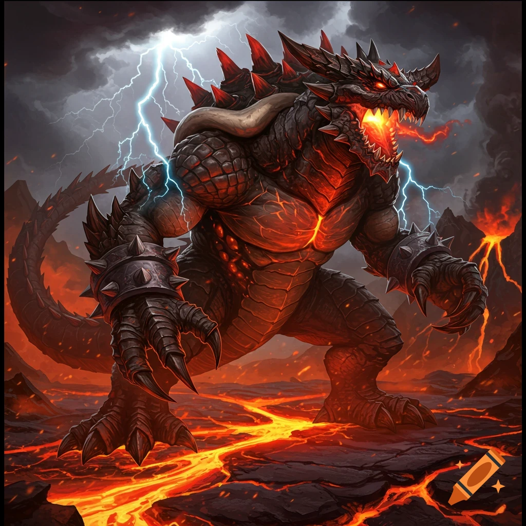 Anthro Evil Velociraptor with red eyes and bionic arm in anime art ...