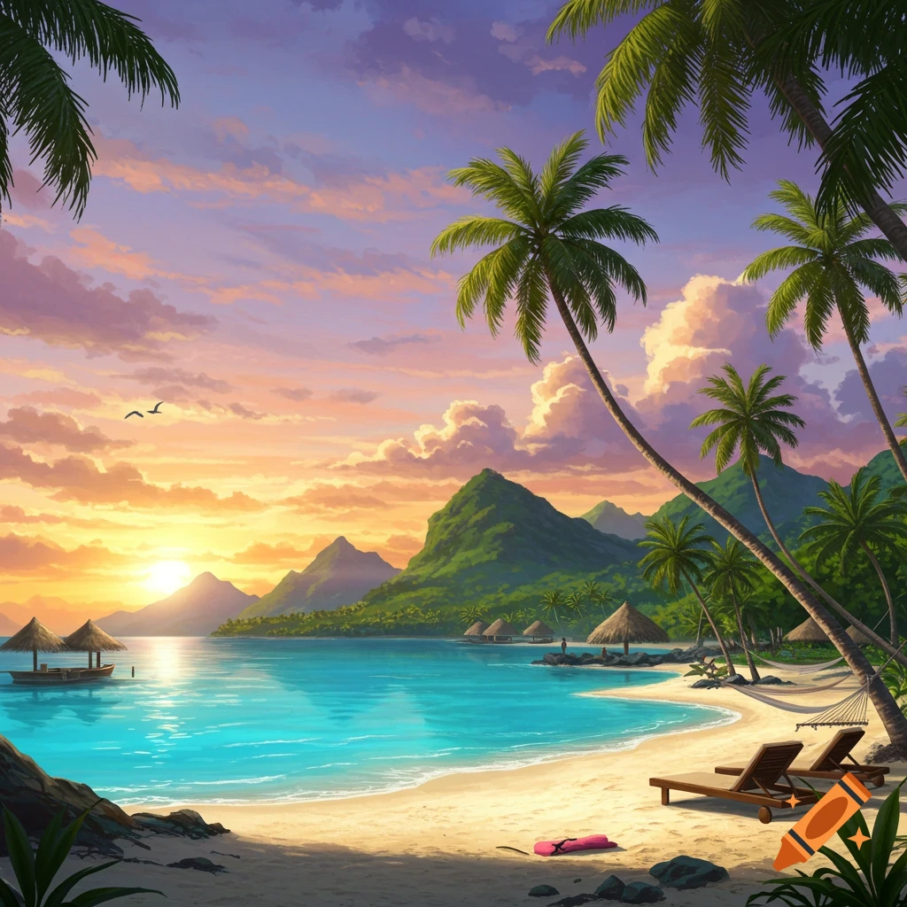 POV from ship of large island with trees and forest in background, semi ...