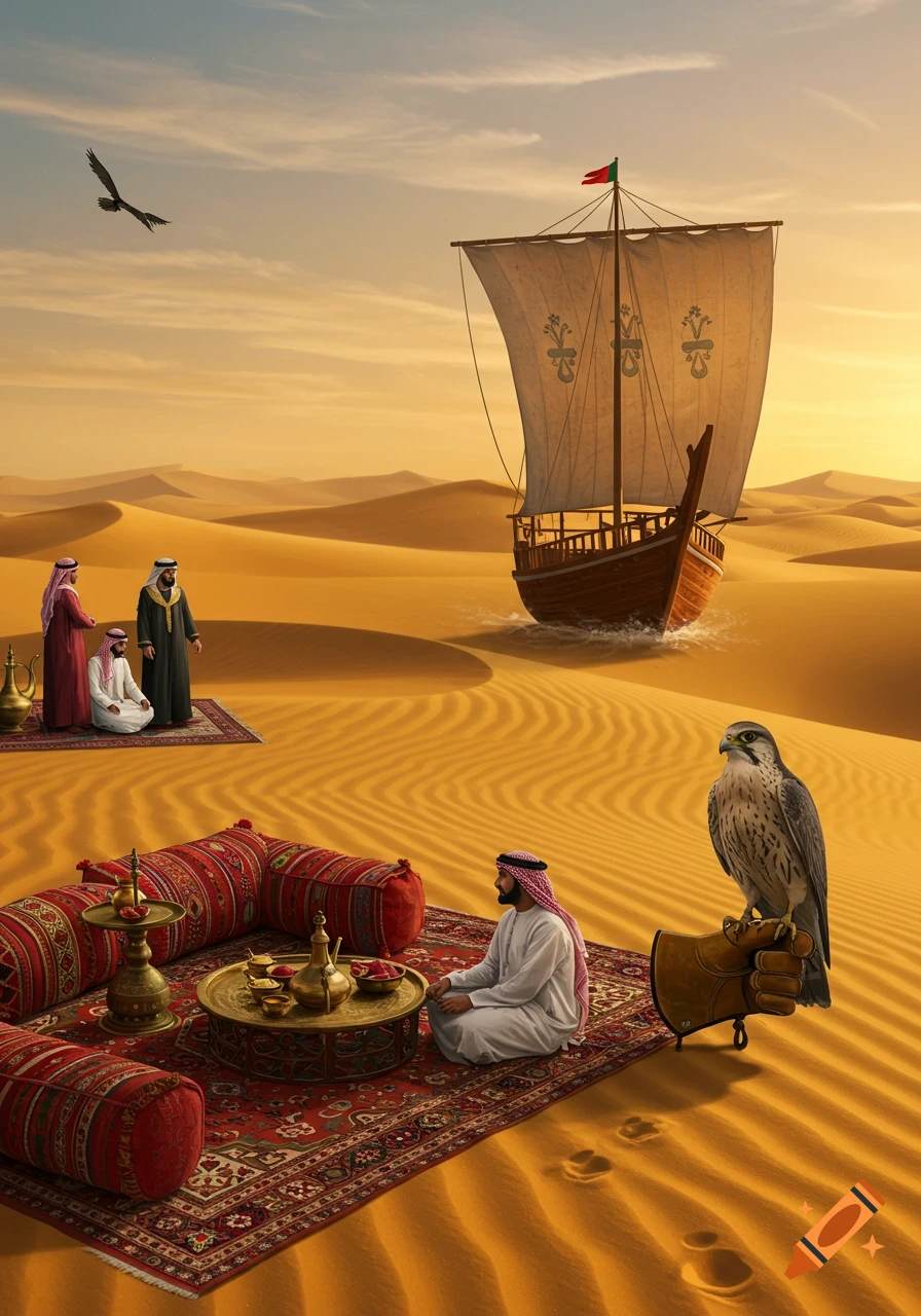 Uae+dallah+drawing created on Craiyon