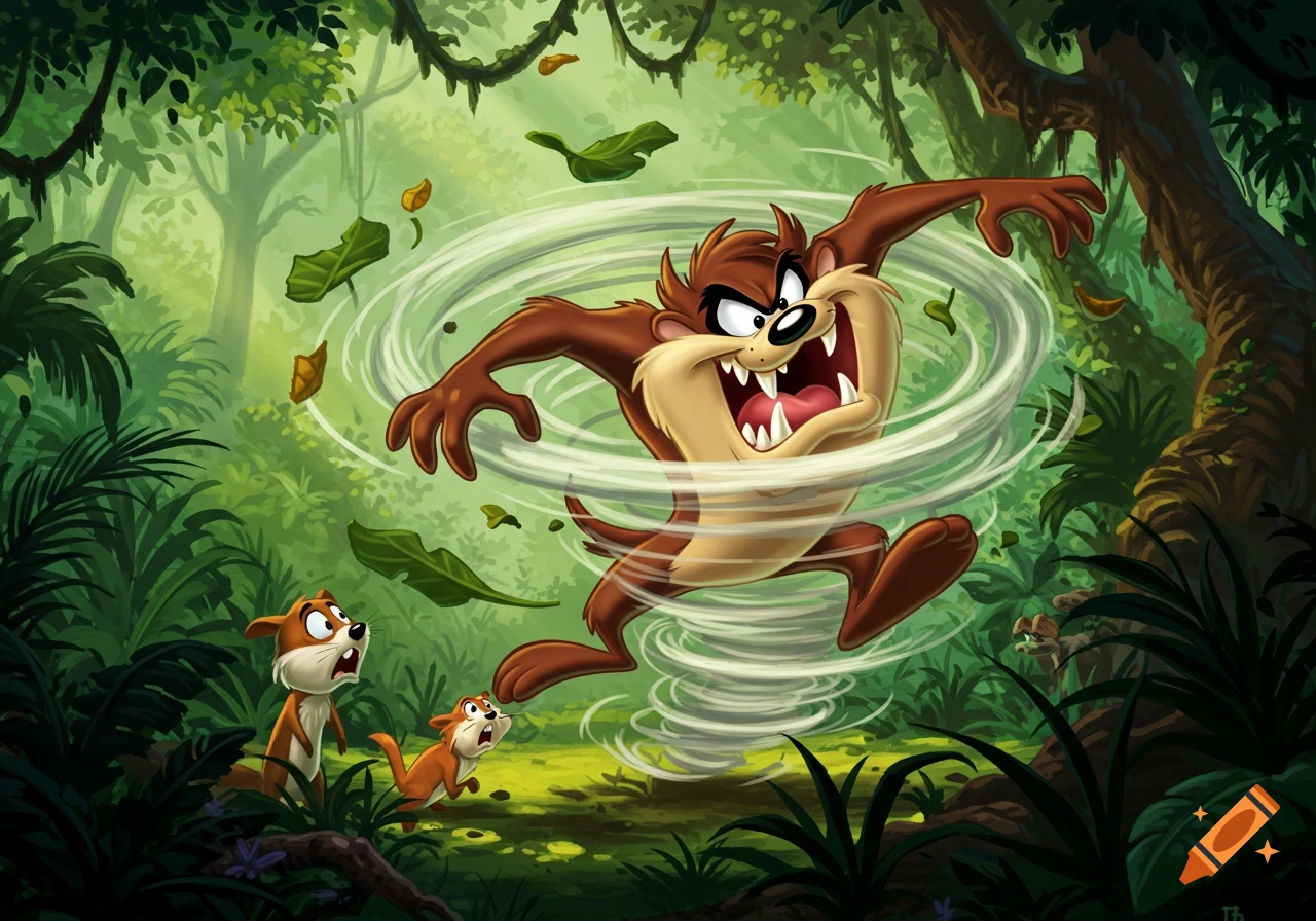 Looney Tunes characters including Taz, Daffy Duck, and Marvin the ...