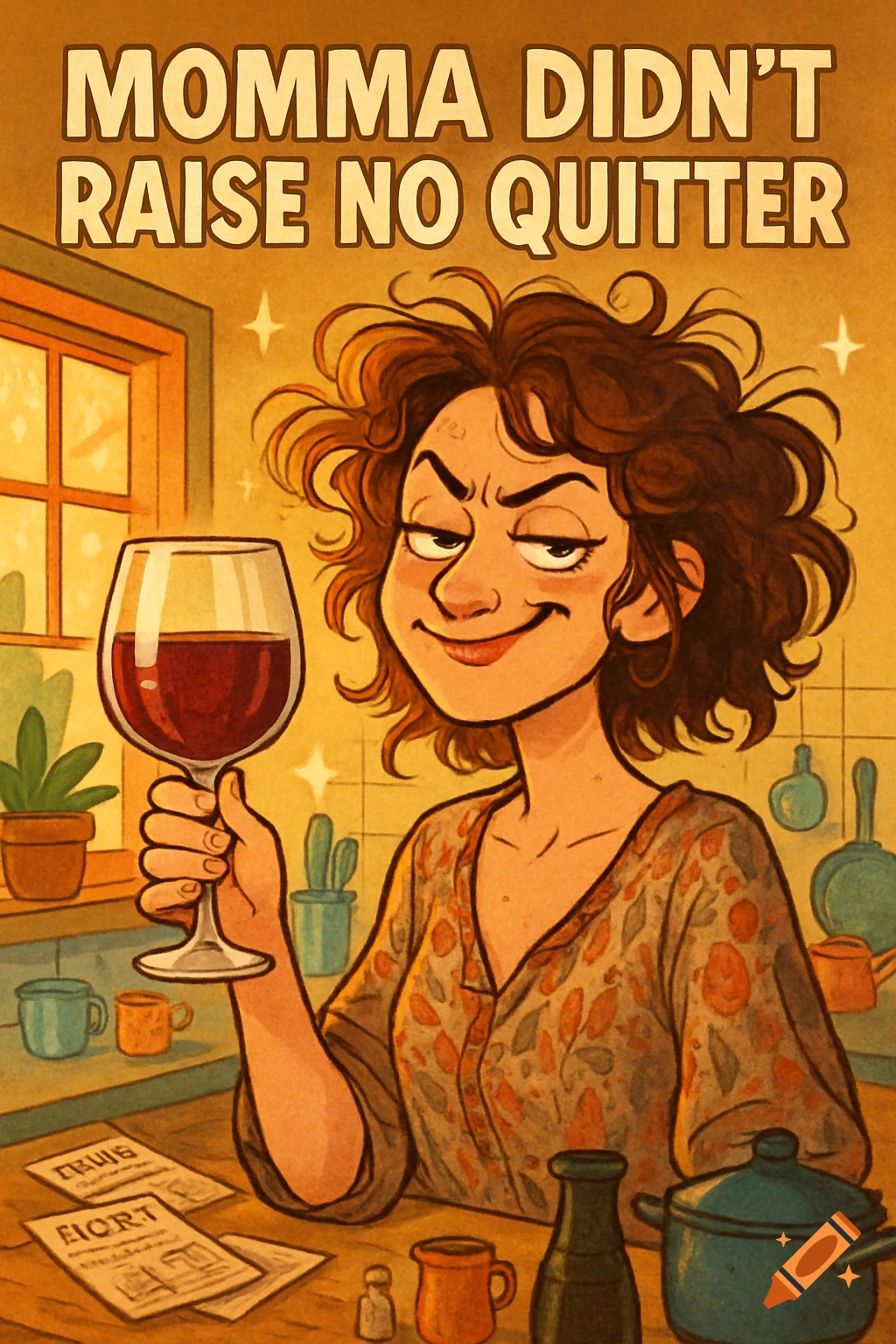 A cartoon meme depicts a man smoking at a laptop, interacting with a ...