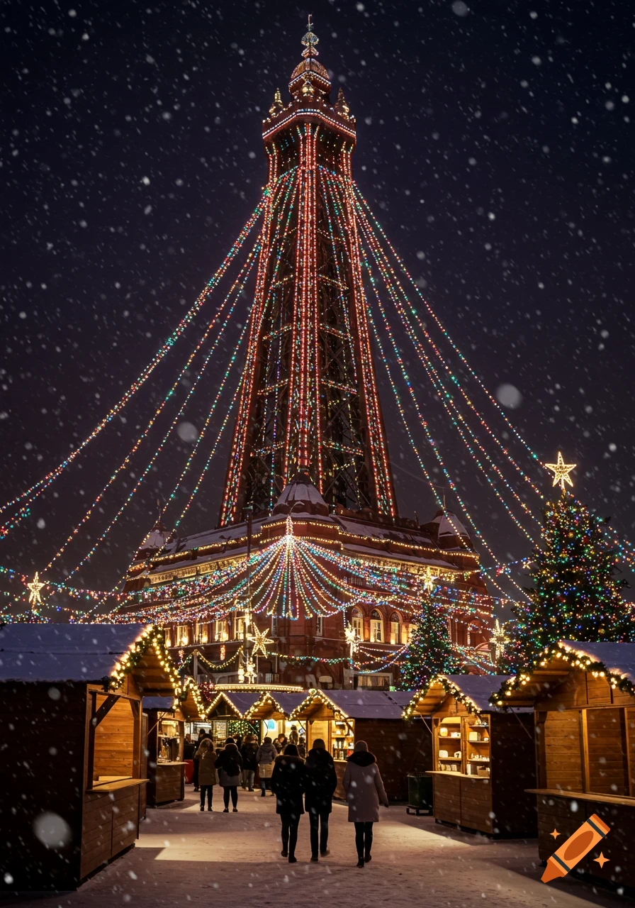 Photorealistic carnival scene with people in elaborate costumes ...