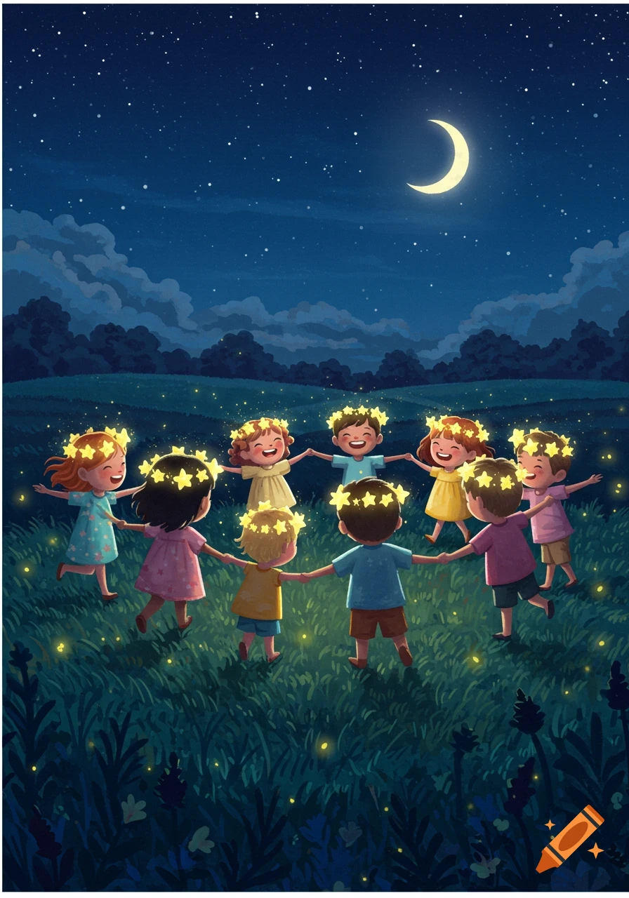 A serene boy with closed eyes smiles, surrounded by rainbow light ...