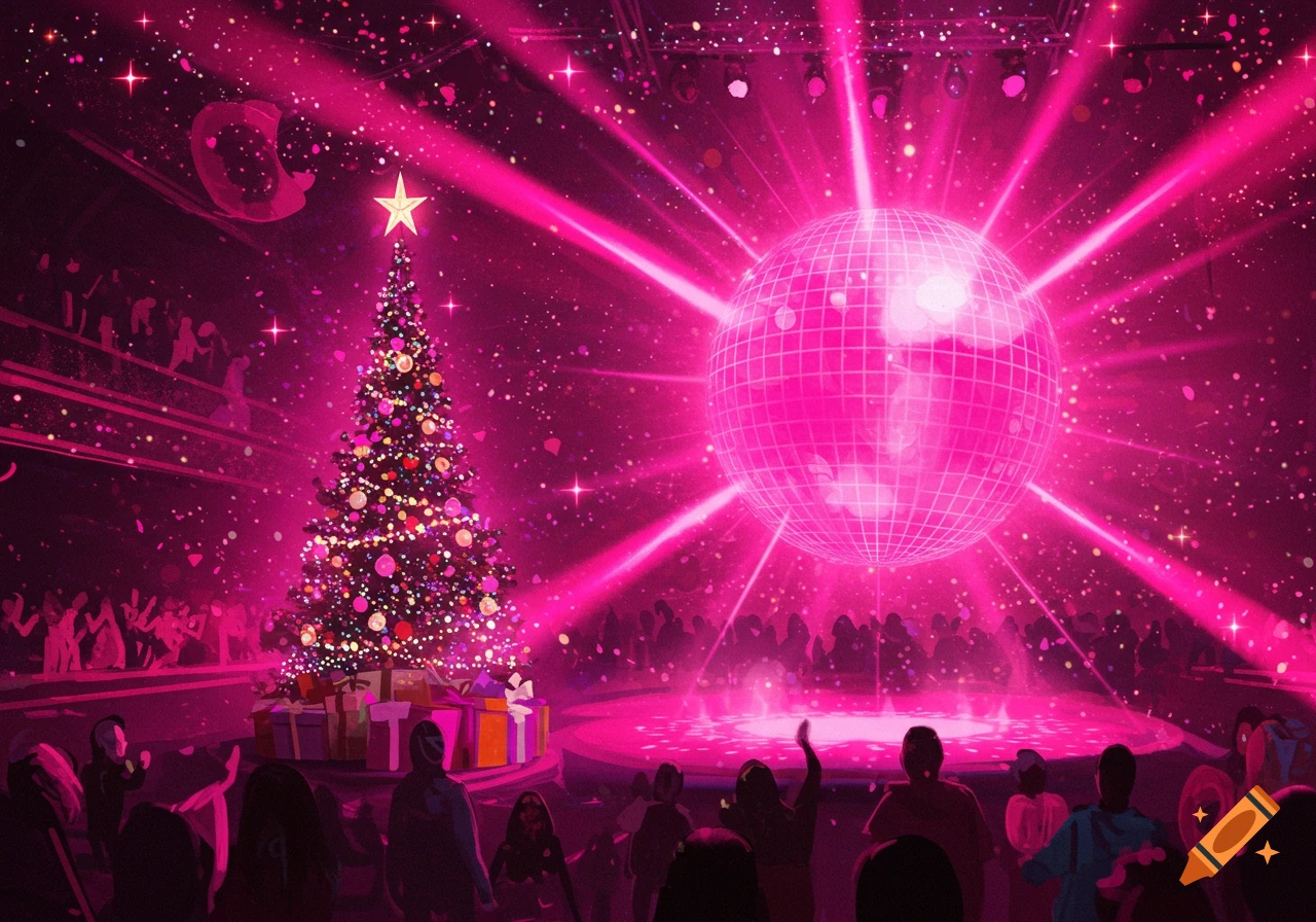 Vibrant poster for 'TELETHON 2025' with a cityscape, confetti, colorful ...