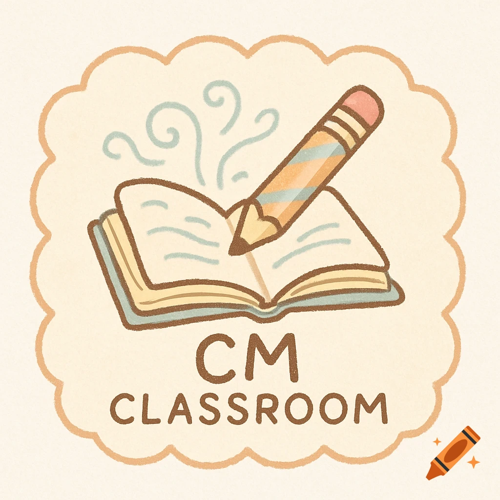 A cute cartoon pencil with a smiley face writing on an open book, above ...