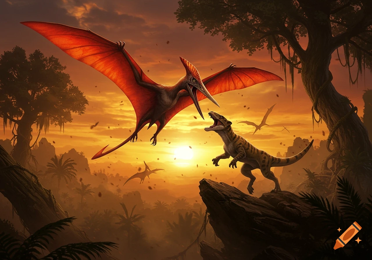 Dinosaurs imágenes creadas en Craiyon