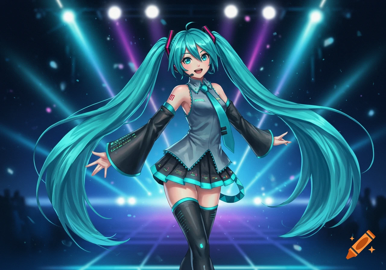 Vocaloid images created on Craiyon