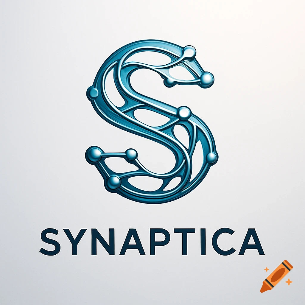 A stylized blue metallic letter S logo with a network pattern, above ...