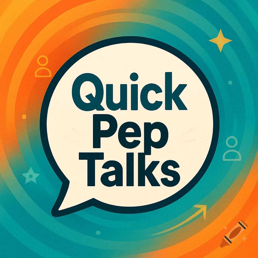 A colorful logo with a white speech bubble containing the words 'Quick ...