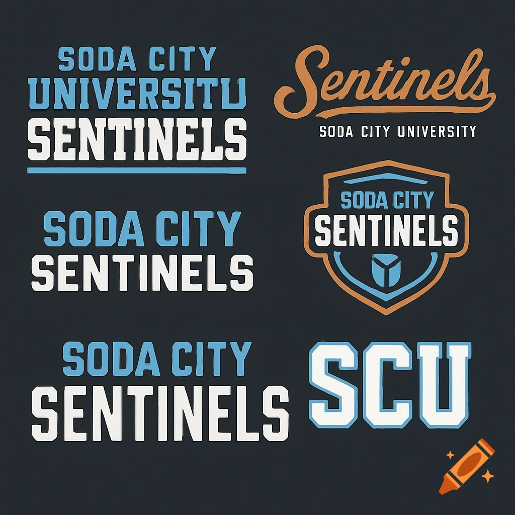 Multiple university and sports team logo designs for "Soda City ...
